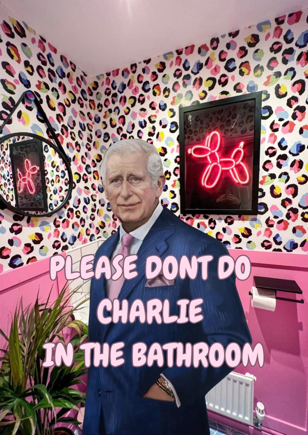 Charlie Bathroom Poster Print - Etsy