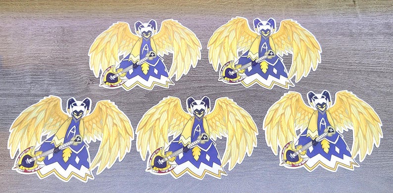 Hazbin Hotel Stickers! Adam Extermination! - Etsy
