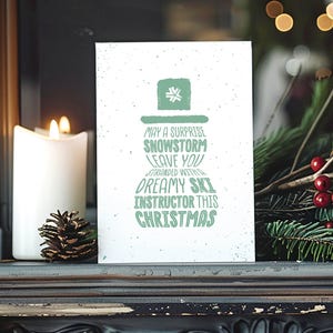 Printable | Downloadable Holiday Movie Trope Greeting Card – snowstorm ...