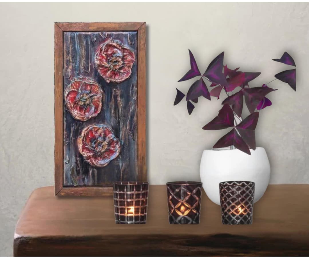 Bass Relief 3D Wall Art. Original Texture Painting-metal Infused ...