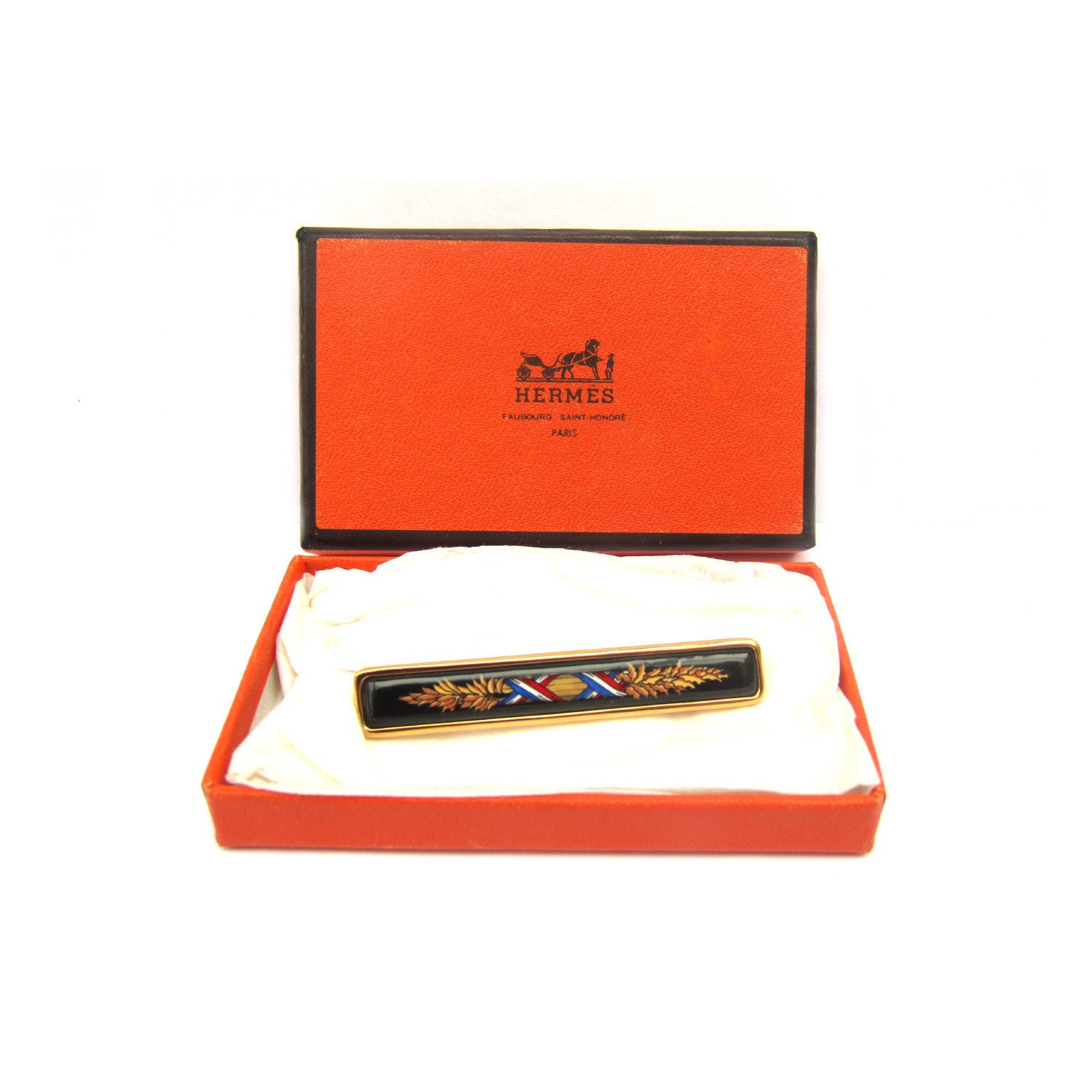 HERMES PIN BROOCH Authentic Hermès Gold Plated Enamel Ear of - Etsy