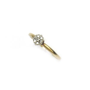 ROMANZA Diamond 14K GOLD ENGAGEMENT Ring Vintage 14k Solid Yellow Gold ...