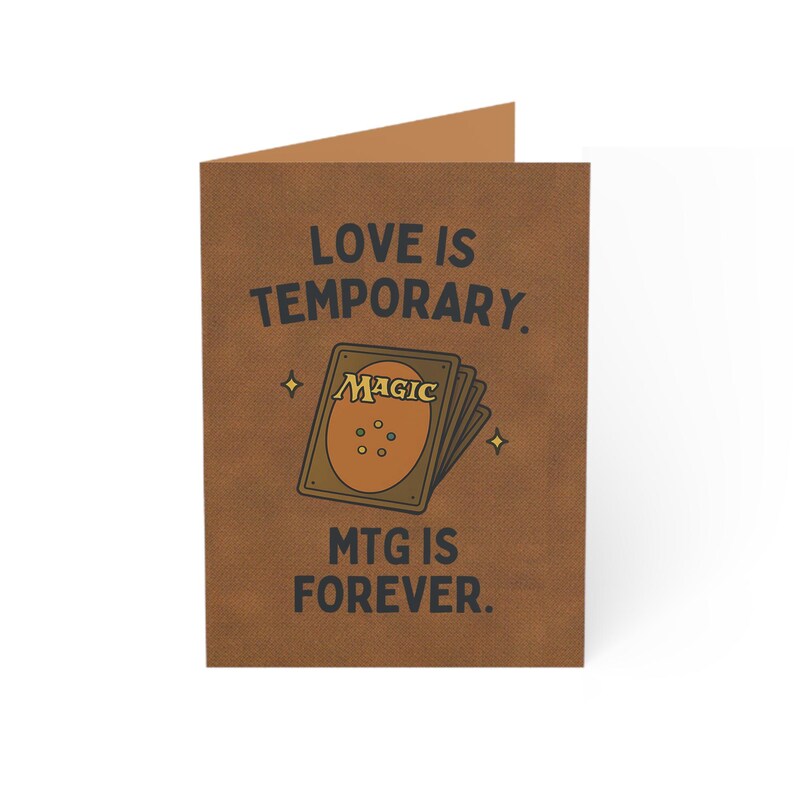 Magic the Gathering Valentines Day Card Our Love is Legendary MTG Gamer ...
