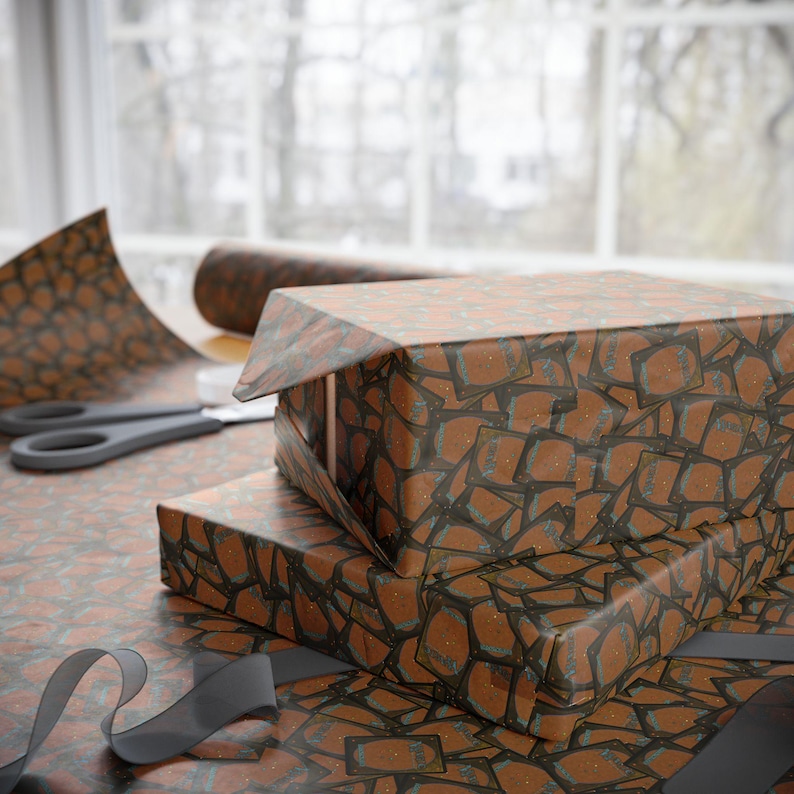 Magic: the Gathering Inspired Wrapping Paper – Mana Card Back Gift Wrap ...
