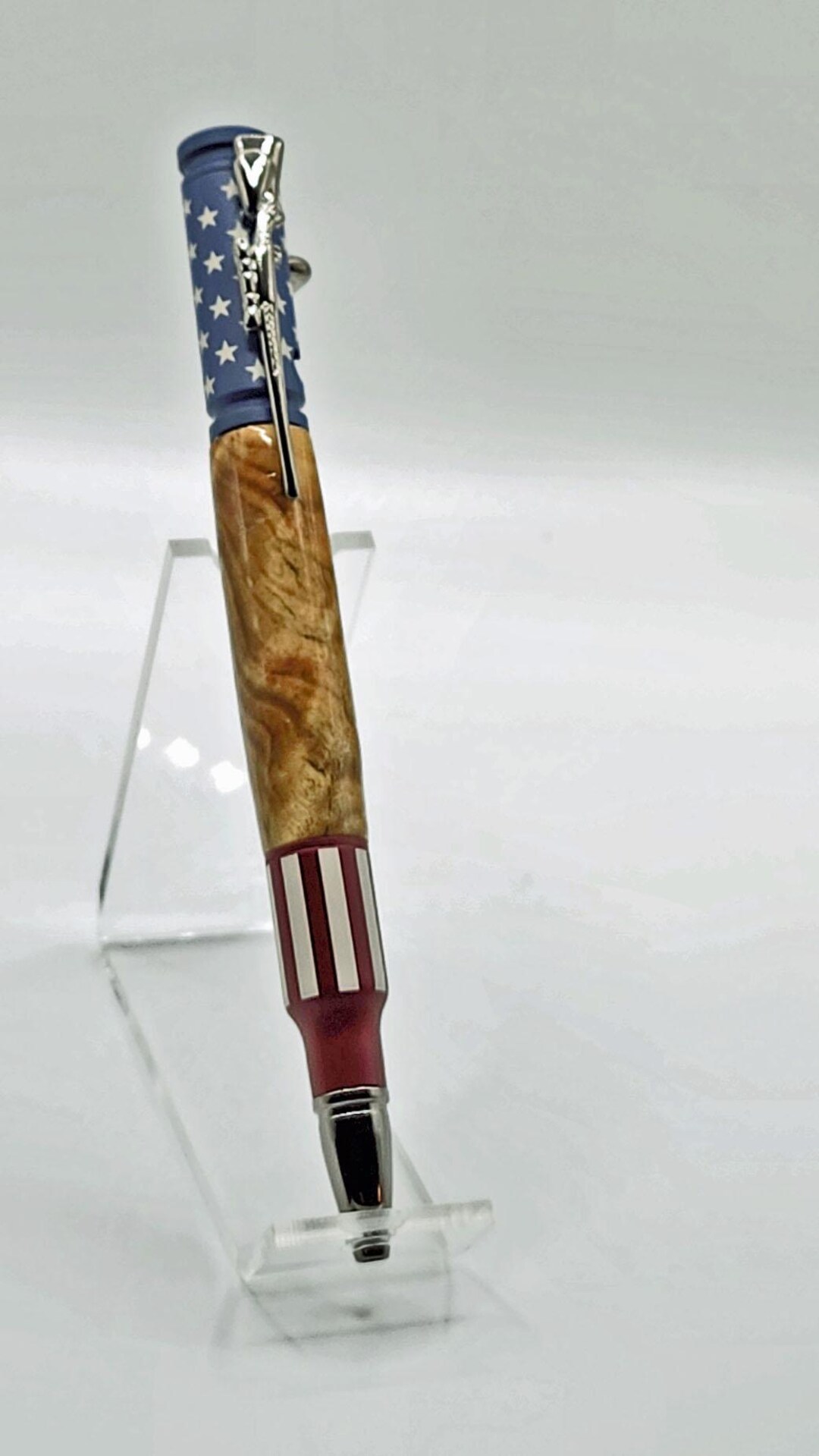 Hand Turned Bolt Action Ceramic Flag Ballpoint Pen - Etsy