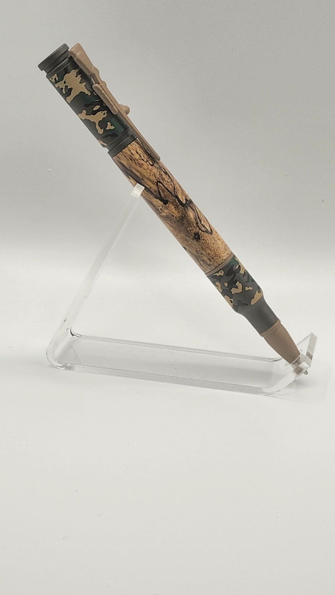 Hand Turned Bolt Action Ceramic Woodland Camo Ballpoint Pen - Etsy
