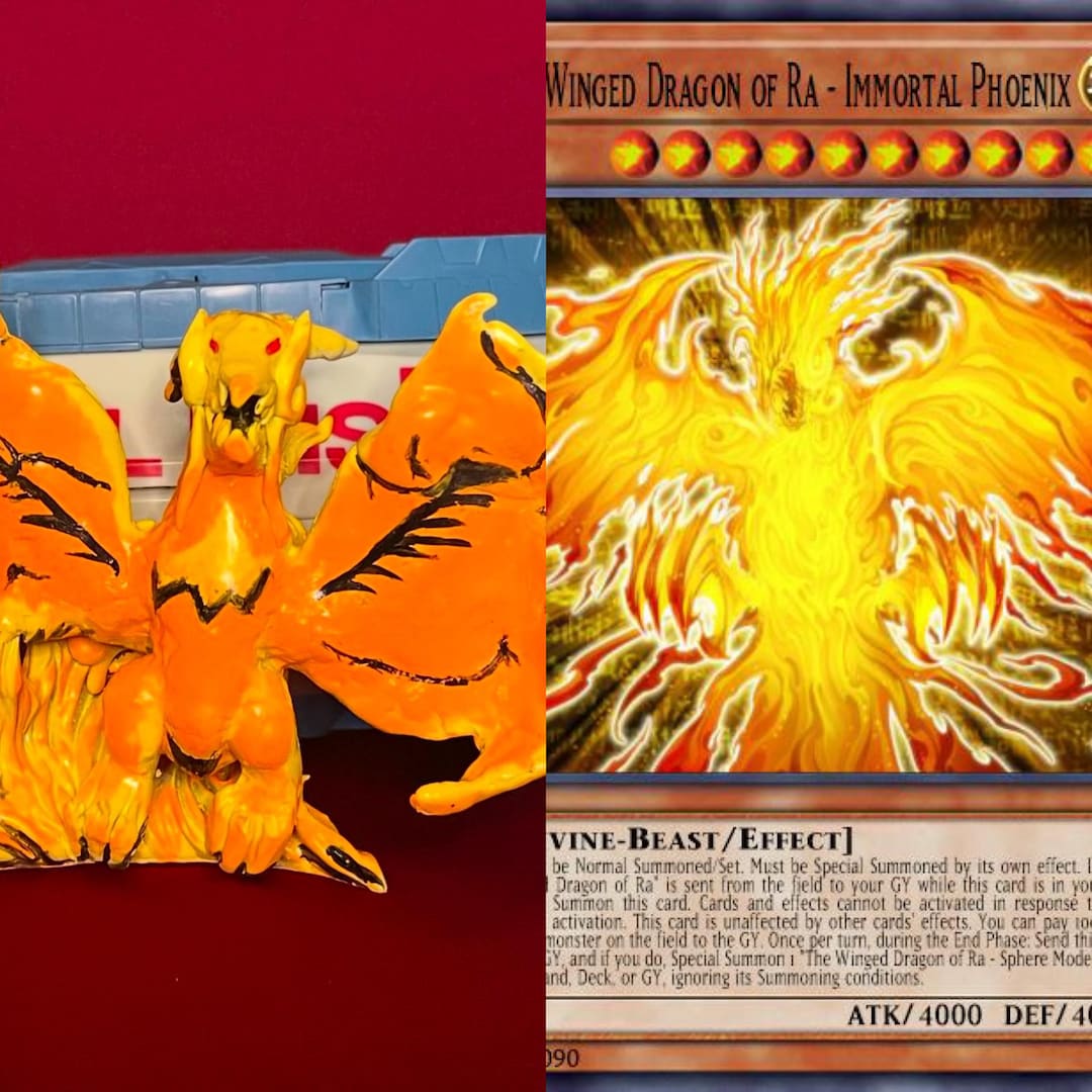 Winged Dragon of Ra Phoenix Form Figure - Etsy
