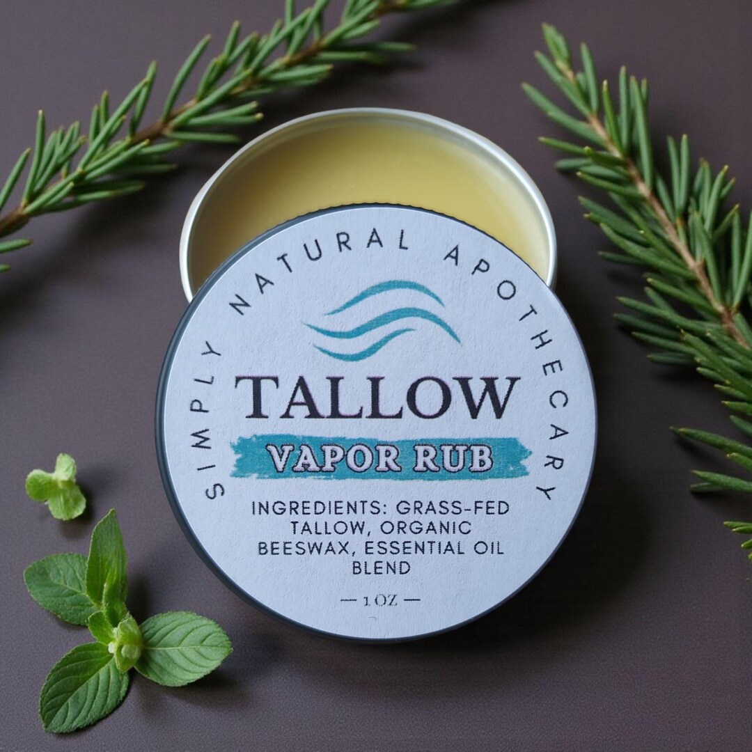 Tallow Vapor Chest Rub - Breath Easy - Natural & Organic - Kid Safe ...