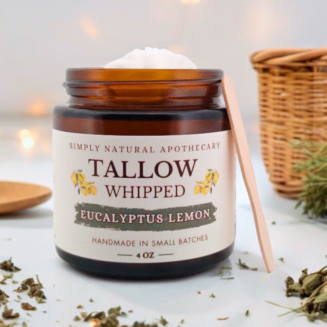 Tallow Face Cream, All Natural Whipped Grass-fed Beef Tallow Skin ...