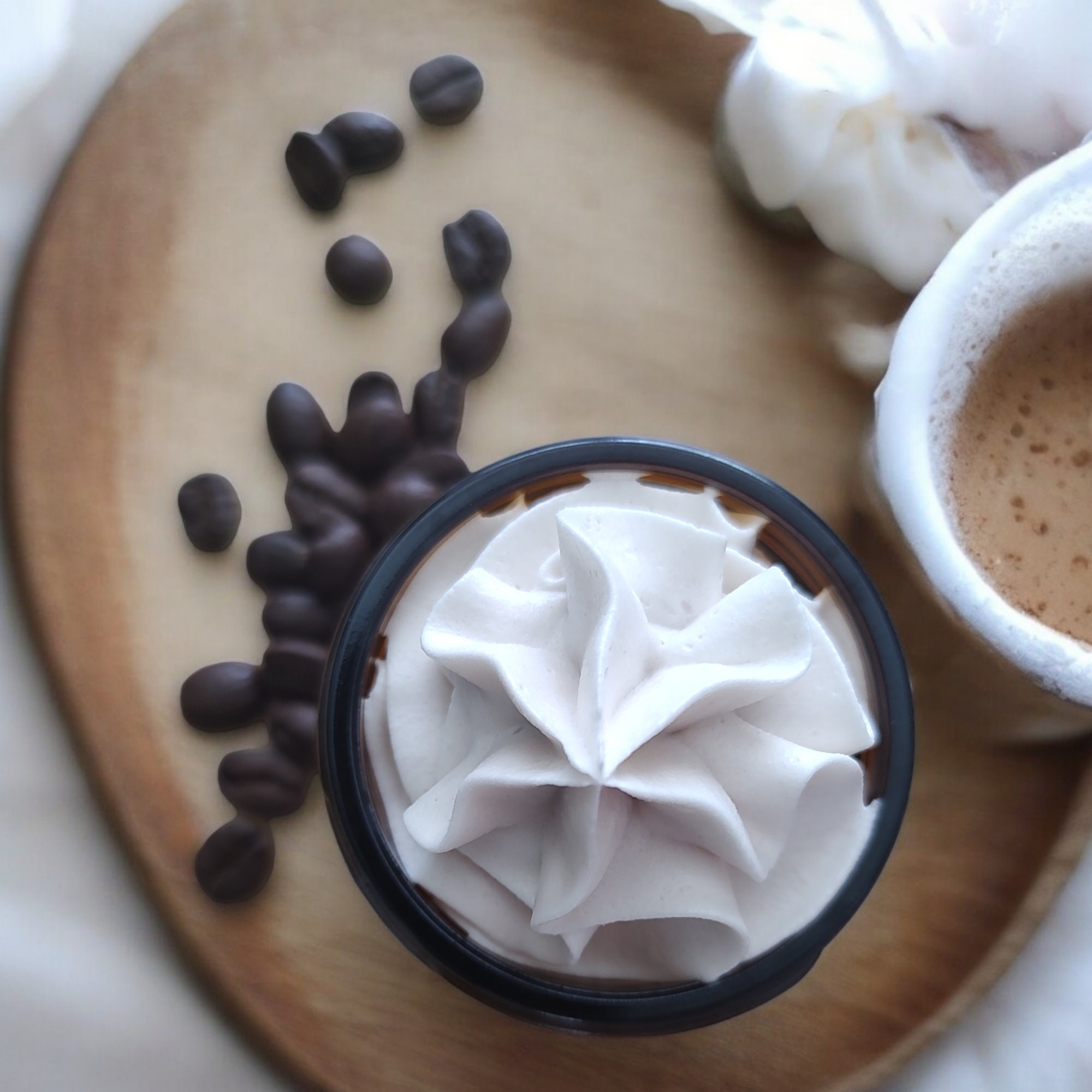 Tallow Coffee Infused Eye Cream, Whipped Balm Caffeine Under Eye Face ...