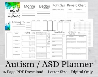 Autism Planner Printable - Etsy