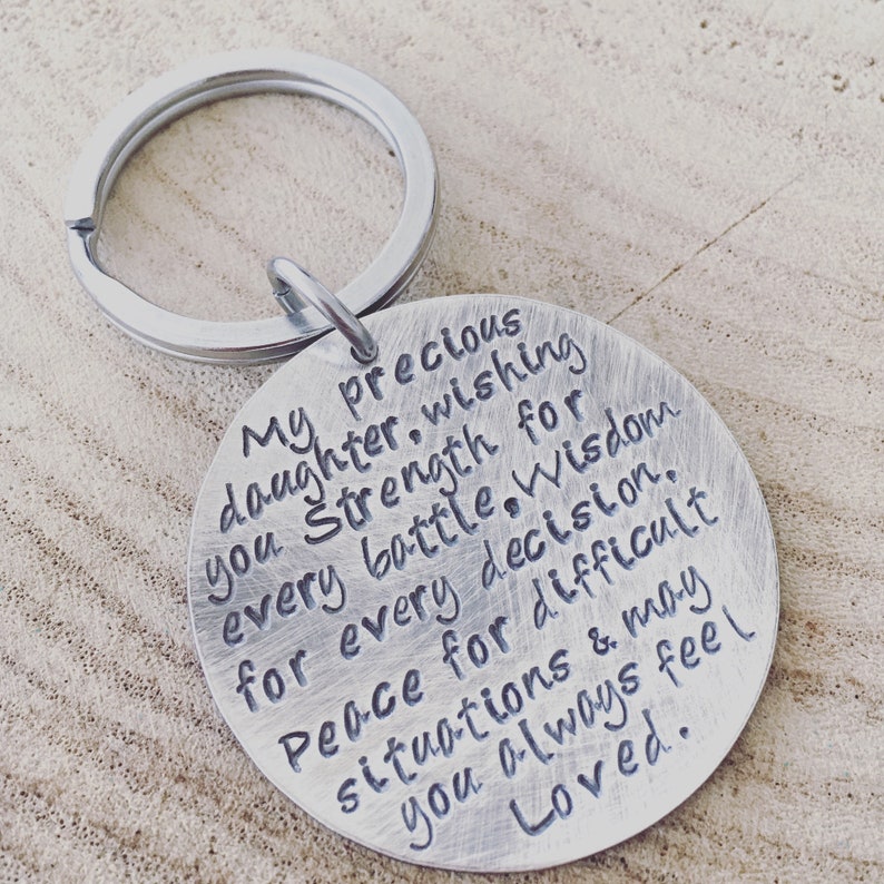 Hand Stamped Keyring Quote Keyring Best Friend Gift | Etsy Hand Stamped Keyring Quote Keyring Best Friend Gift | Etsy