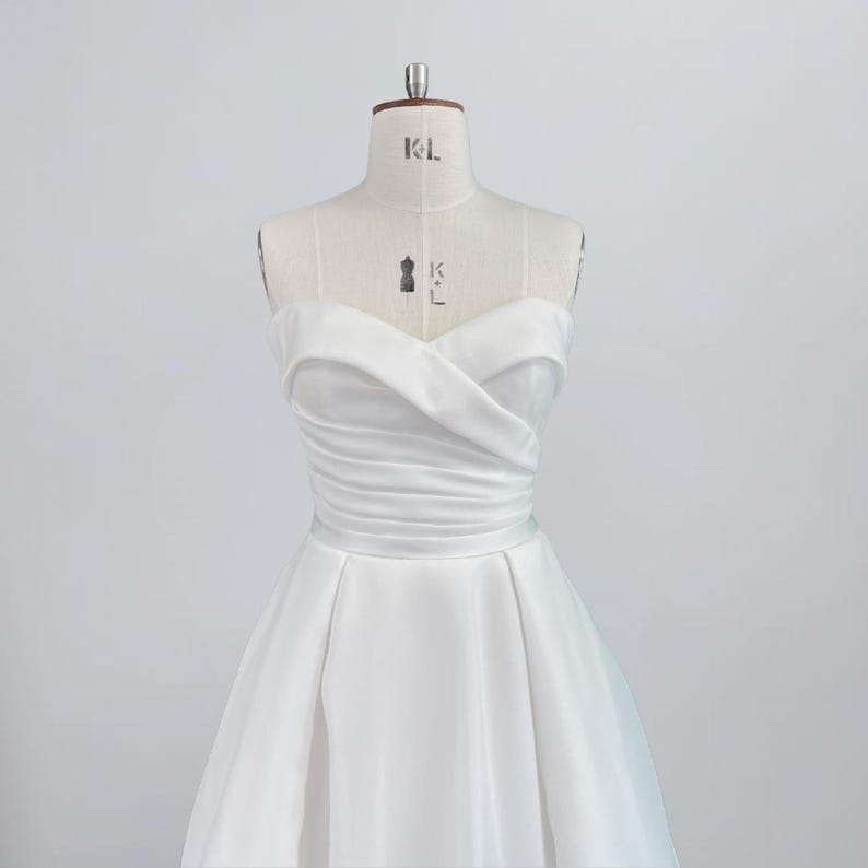2cm Ivory Duchess Satin Wedding Belt, Minimalist Bridal Belt, Delicate ...