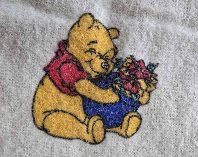 Vintage Winnie the Pooh Flannel Fabric - Etsy
