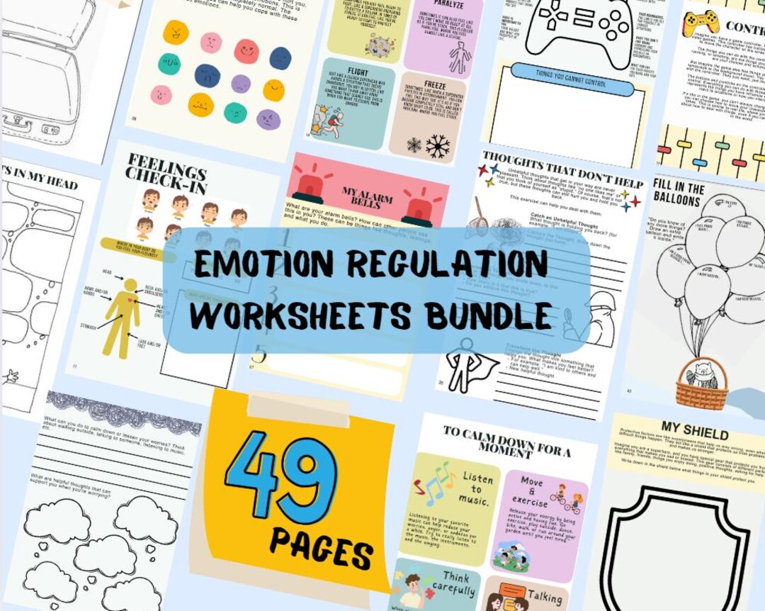Emotional Intelligence Workbook for Kids, Printable PDF for Managing ...