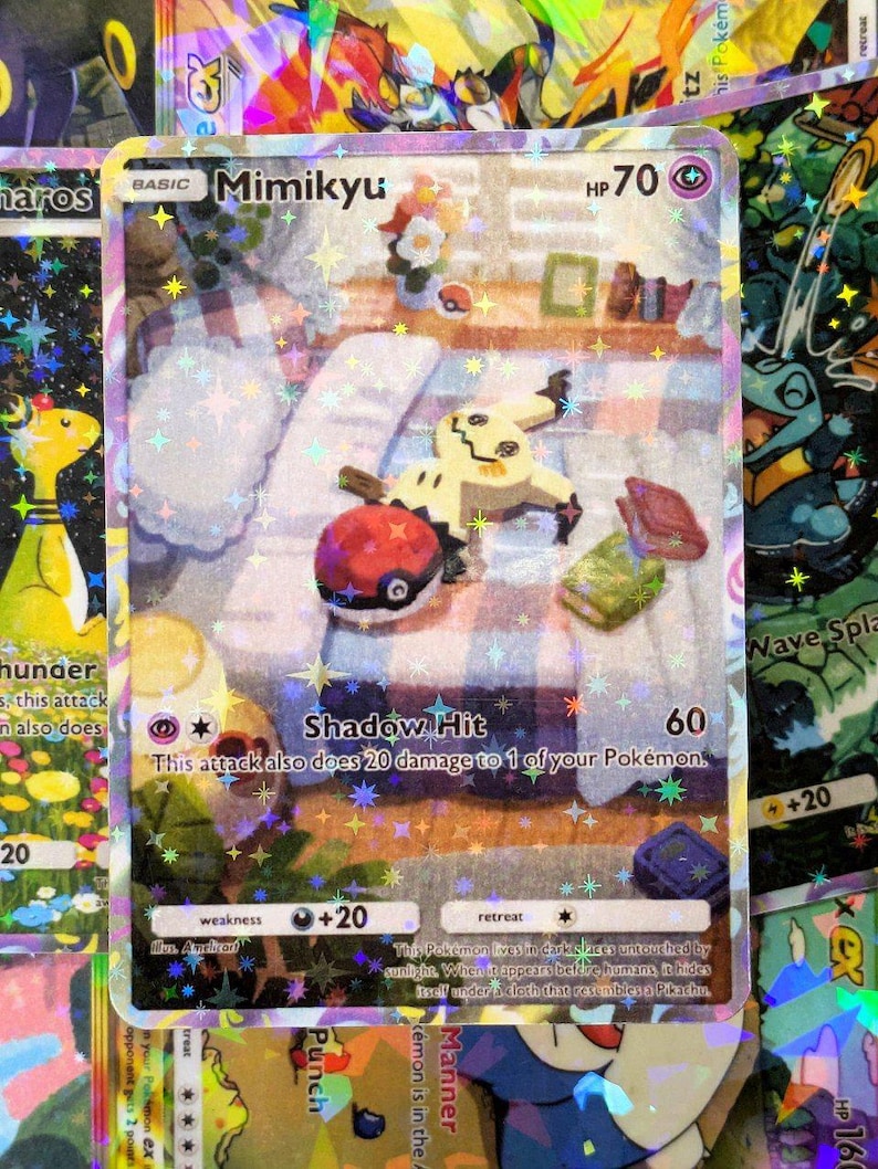 Mimikyu Handmade Tcg Proxy Fan Art Card Full Art Promo Set - Etsy UK