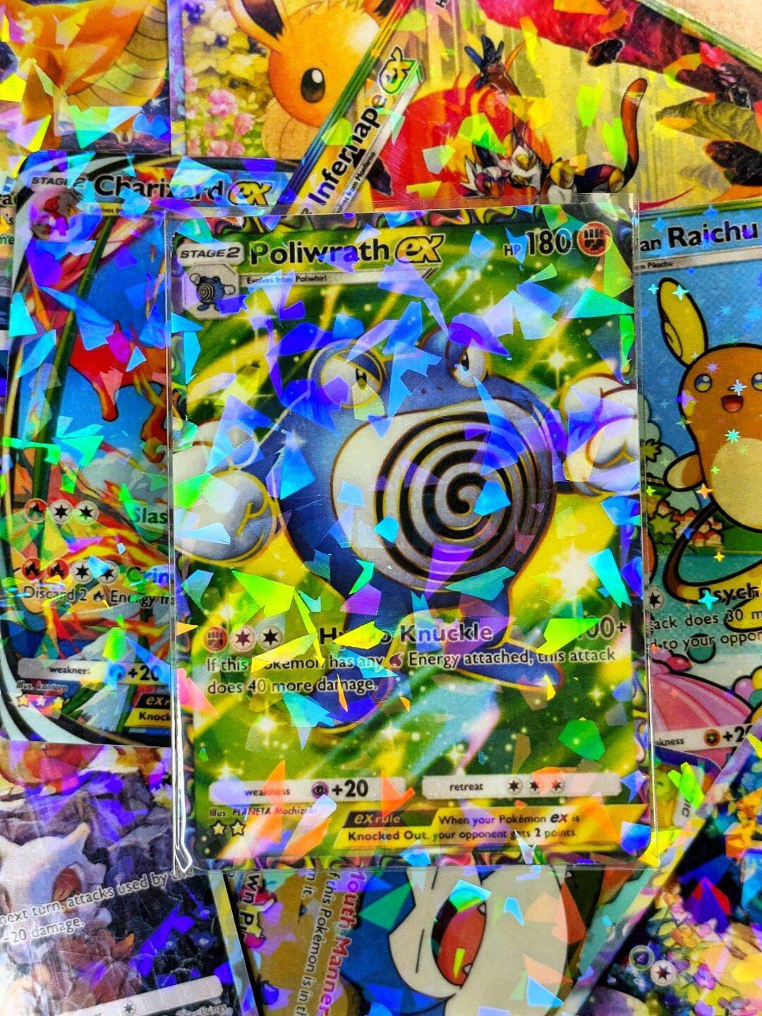 Poliwrath Ex Handmade Tcg Proxy Fan Art Card Full Art Secluded Springs ...