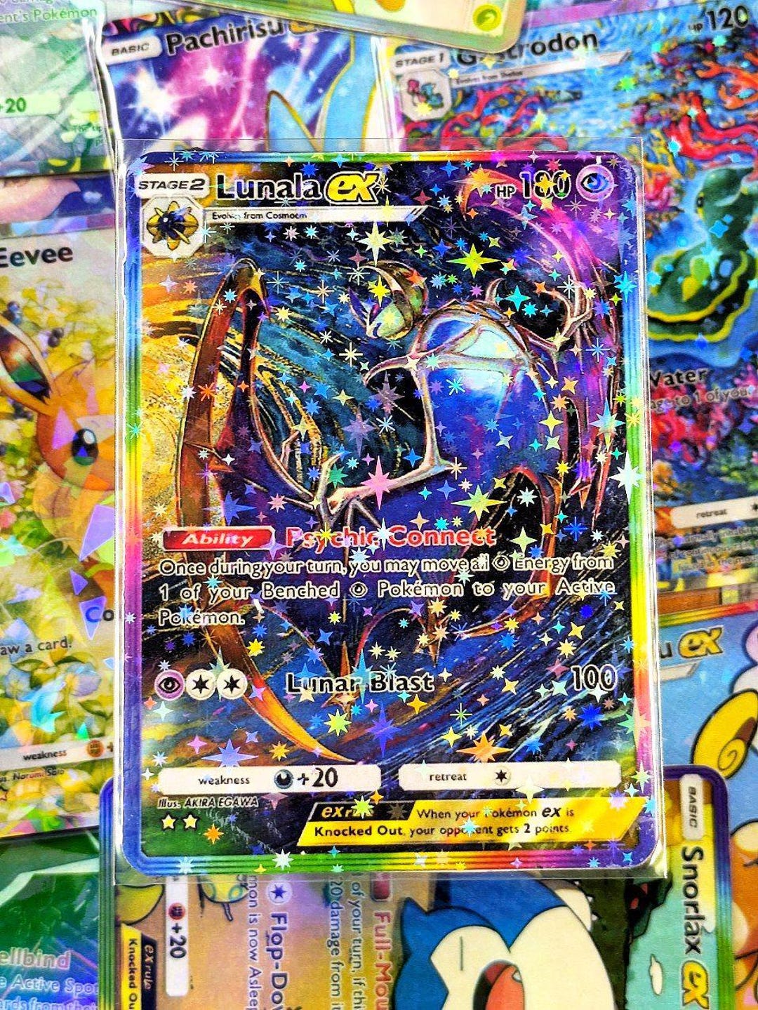 Lunala Ex Handmade Pocket App Tcg High Quality Proxy Fan Art Card ...