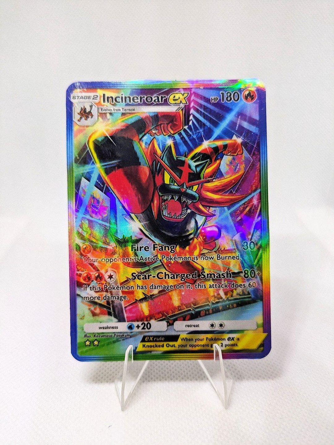 Incineroar Ex Pokemon Pocket App Tcg High Quality Proxy Pokemon Card ...