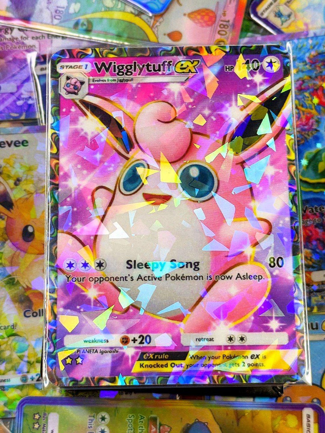 Wigglytuff Ex Handmade Tcg Proxy Fan Art Card Full Art Genetic Apex Set ...