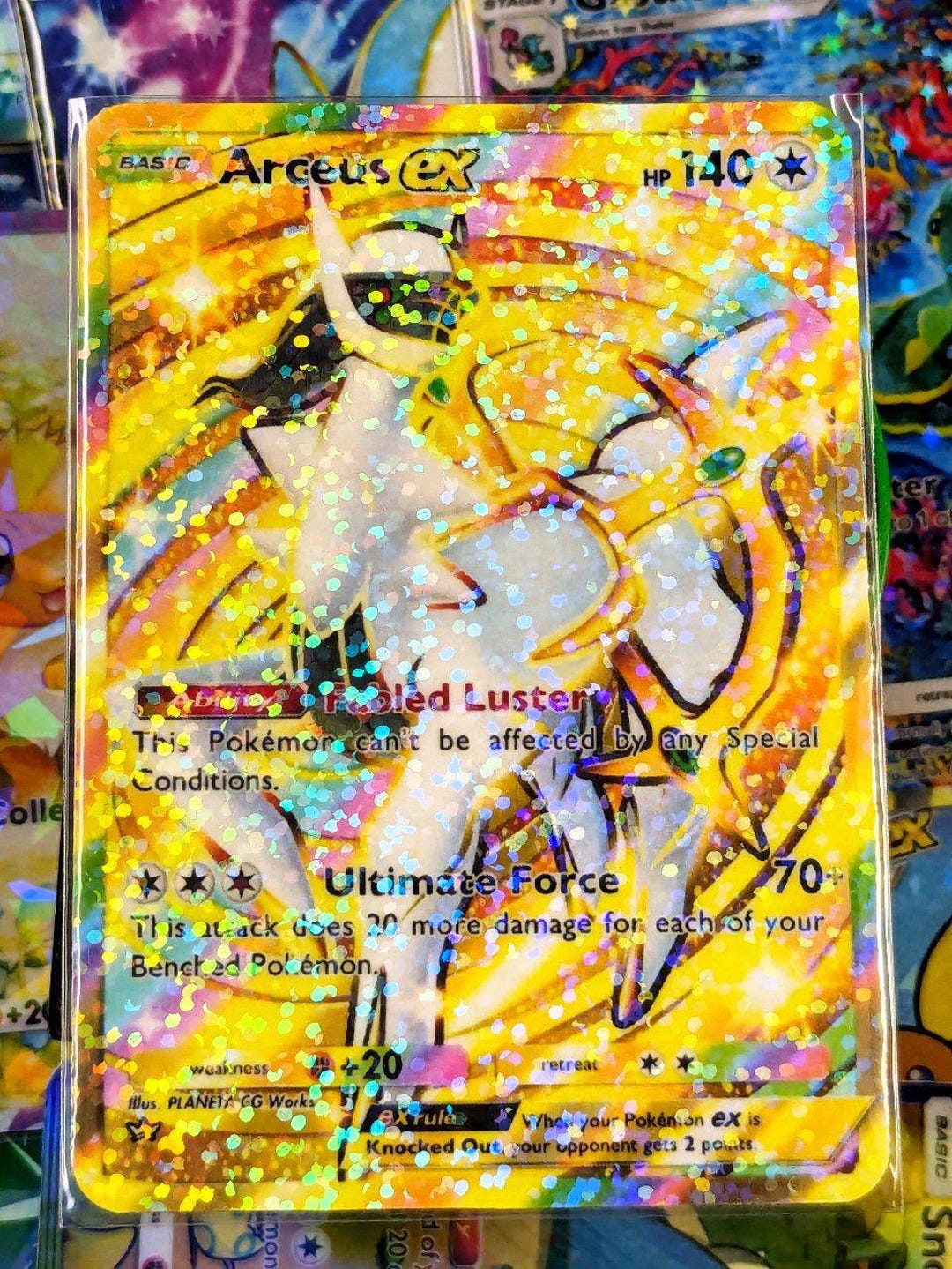 Arceus Ex Handmade Tcg Proxy Fan Art Card Custom Full Art Triumphant ...