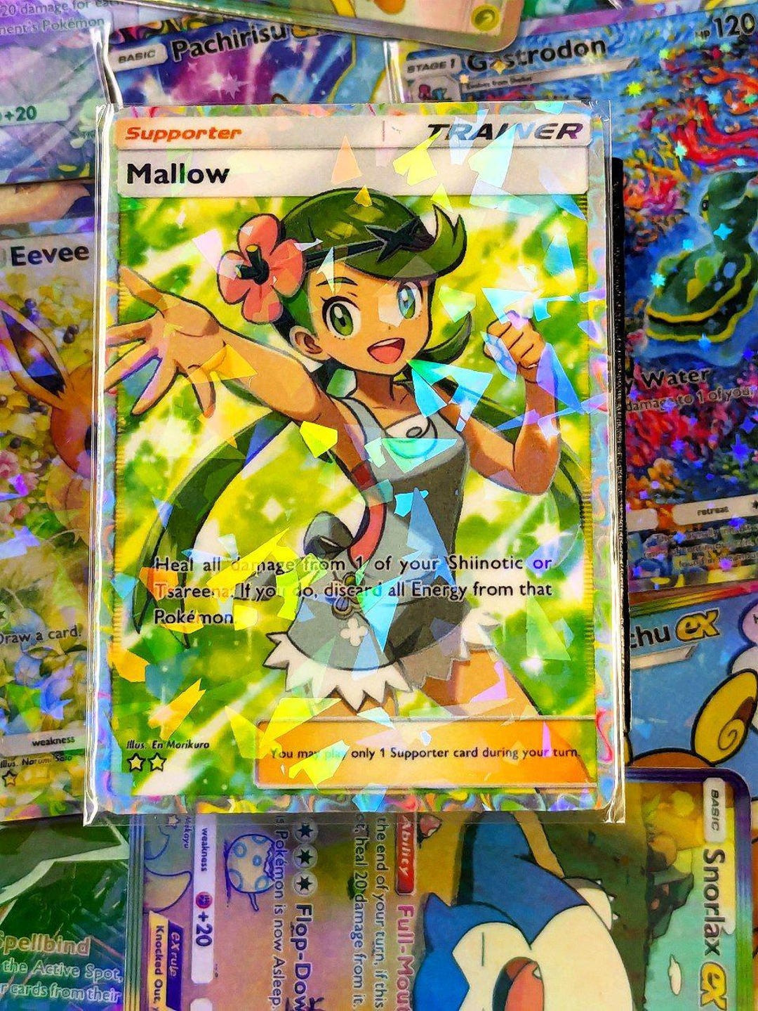 Mallow Trainer Handmade Tcg Proxy Fan Art Card Full Art Celestial ...