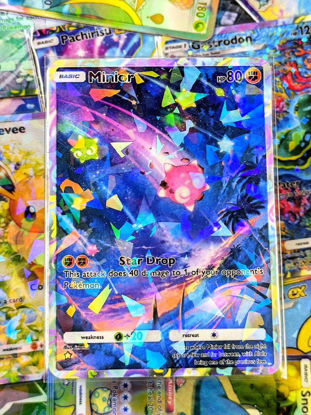 Minior Handmade Tcg Proxy Fan Art Card Full Art Celestial Guardians Set ...