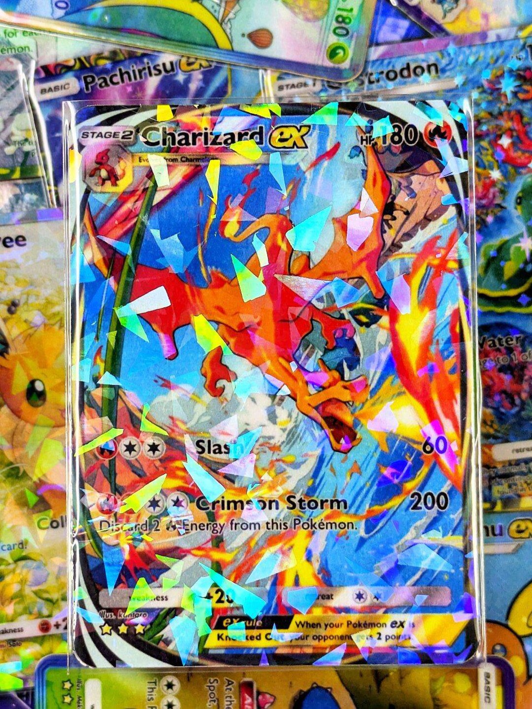 Charizard Ex Handmade Tcg Proxy Fan Art Card Full Art Genetic Apex Set ...