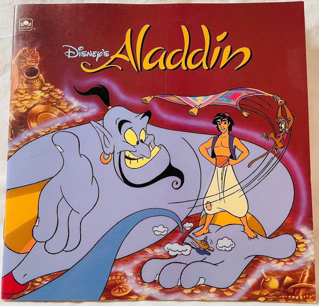 Disney's Aladdin Vintage A Golden Book 1992 1st Edition 1st Printing ...