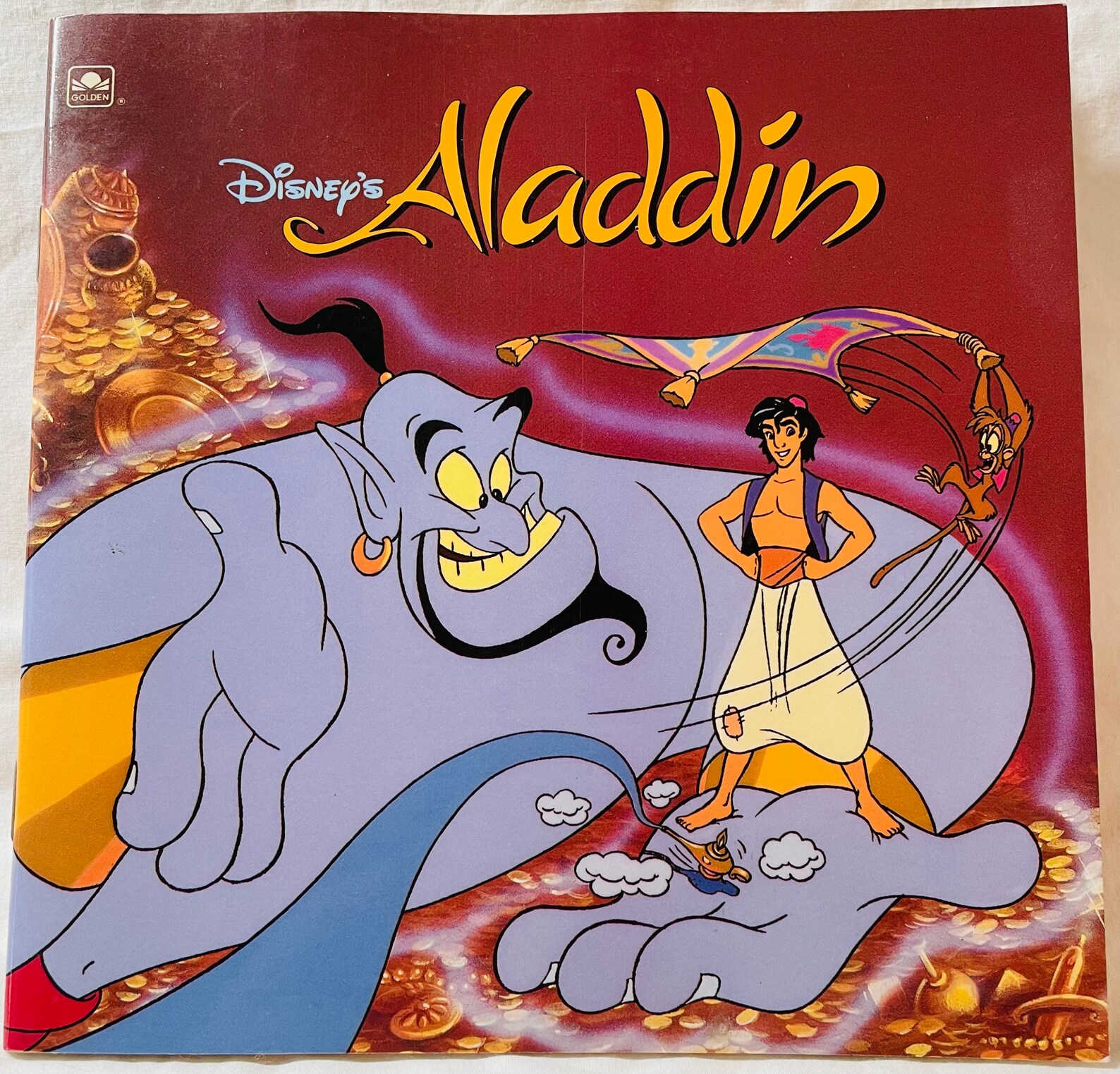 Disney's Aladdin Vintage A Golden Book 1992 1st Edition 1st Printing ...