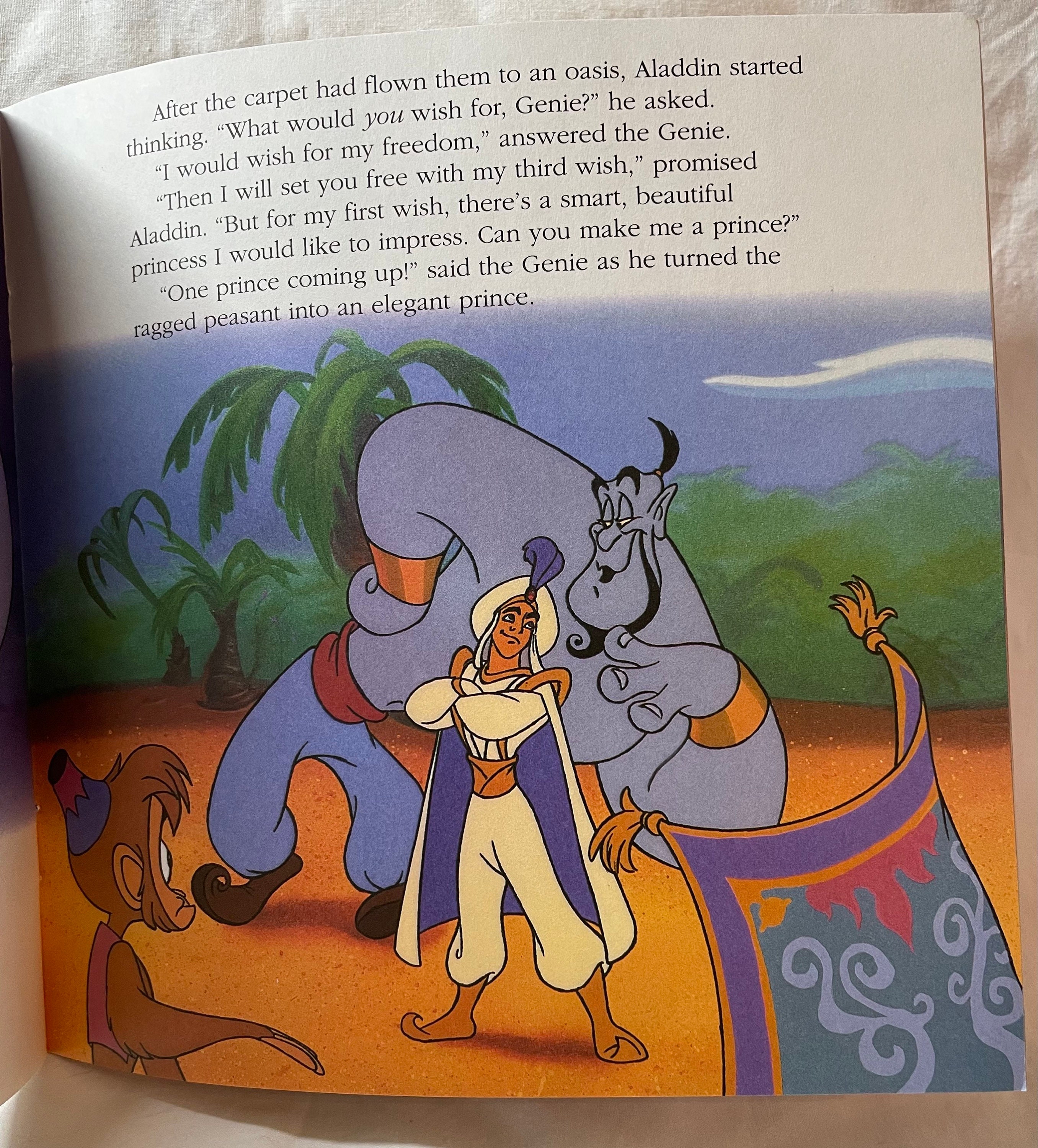 Disney's Aladdin Vintage A Golden Book 1992 1st Edition 1st Printing ...