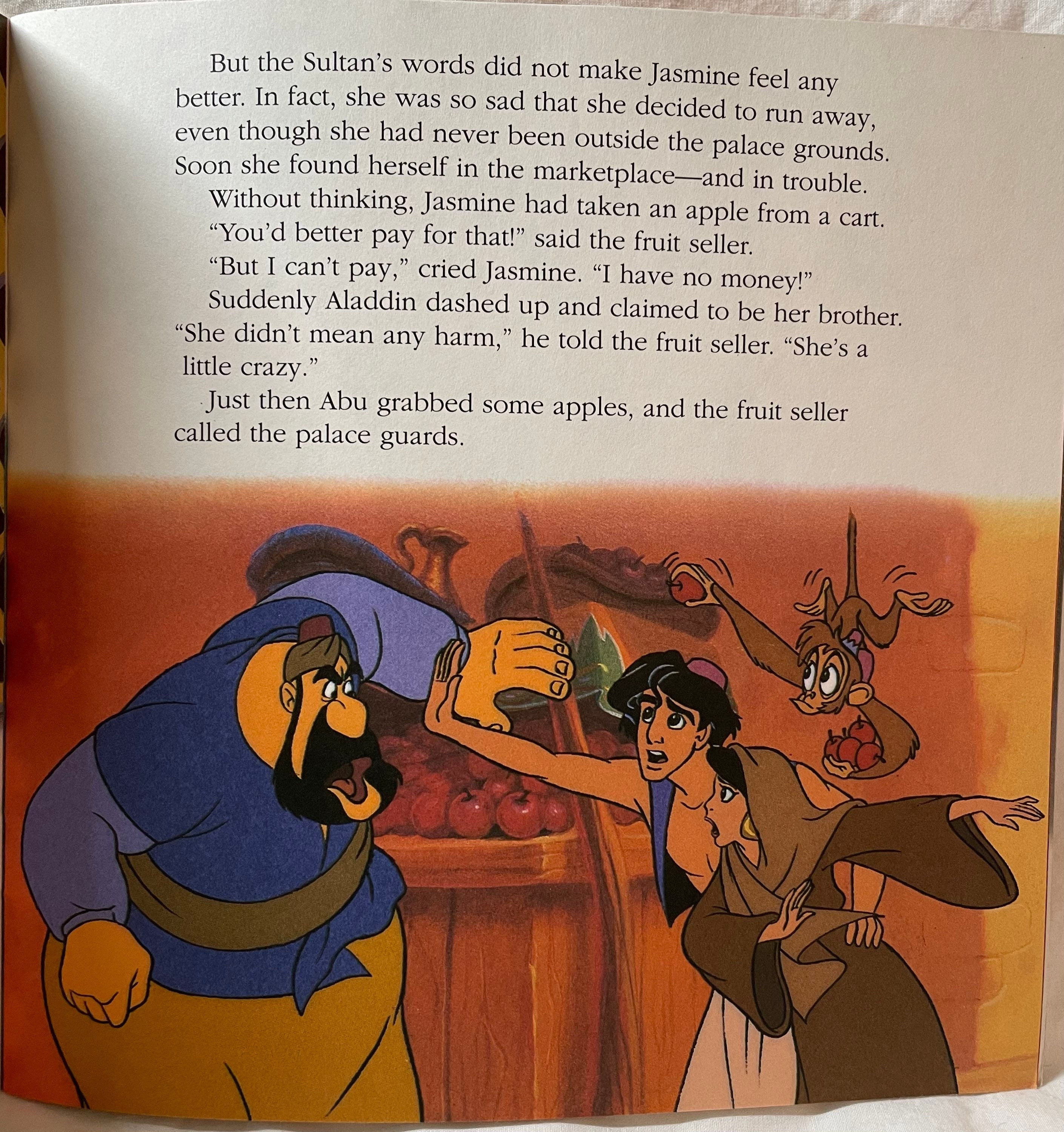 Disney's Aladdin Vintage A Golden Book 1992 1st Edition 1st Printing ...
