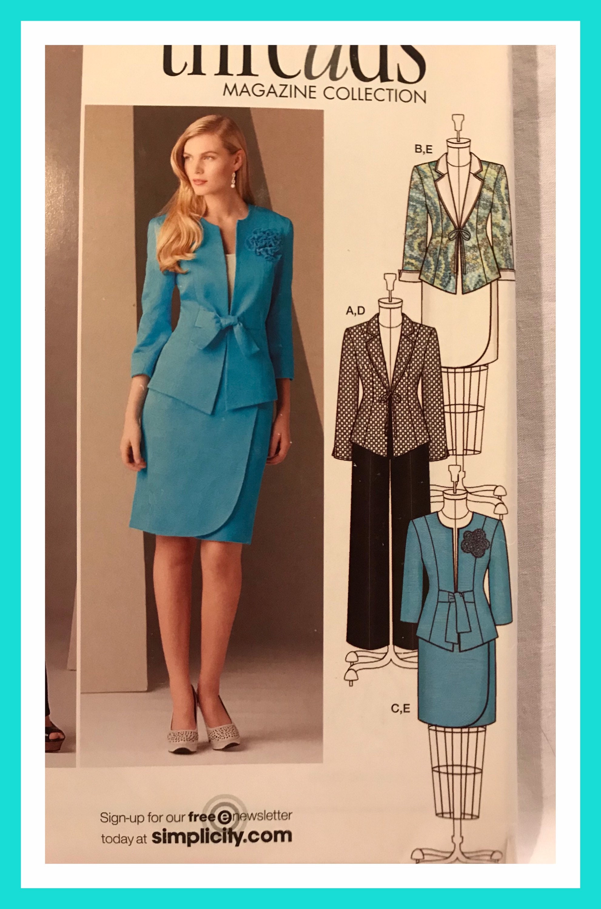 Woman's Suit Sewing pattern Simplicity 2229 Misses Petite | Etsy
