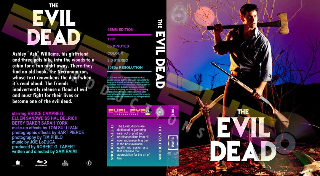 Evil Dead (35mm Scan) Blu-ray - Etsy