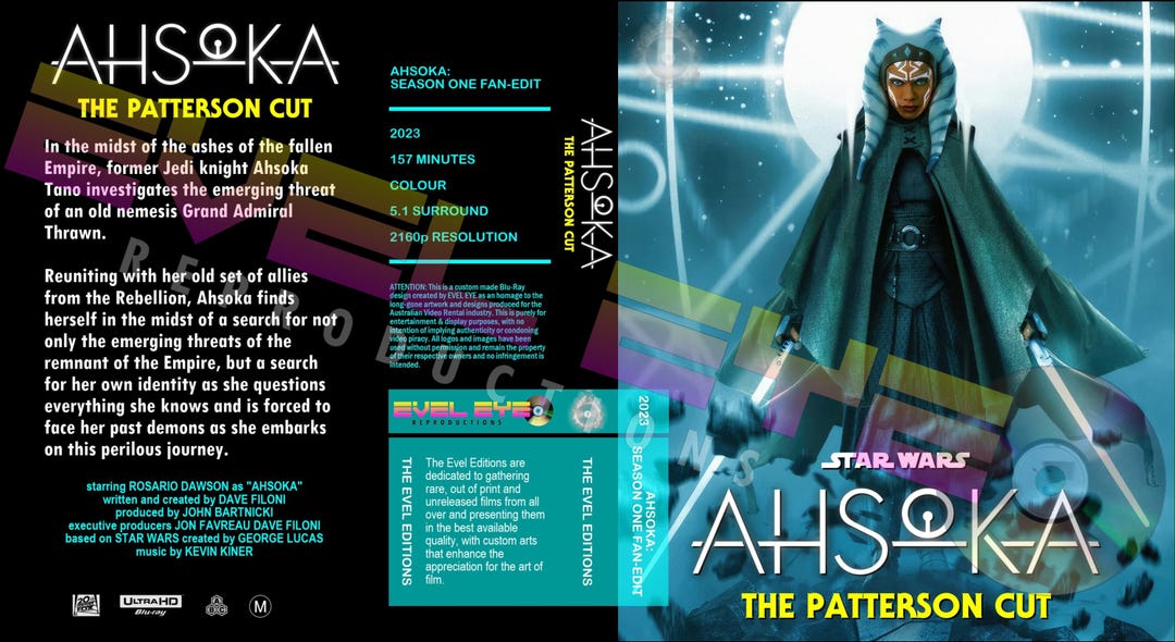 Ahsoka the Patterson Cut 4K UHD Blu-ray - Etsy