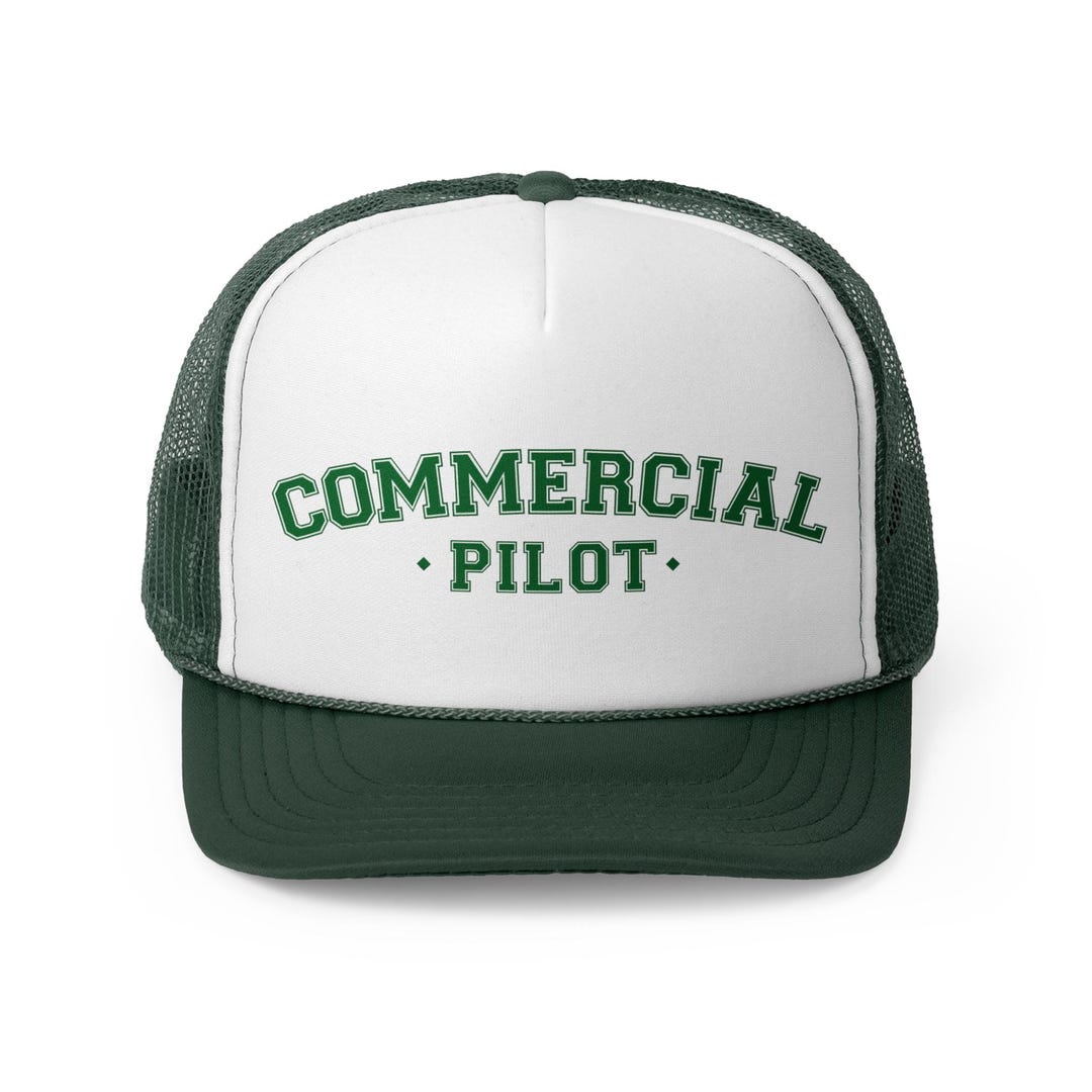 Commercial Pilot Trucker Caps Pilot Aviation Graduation Hat, Gifts ...