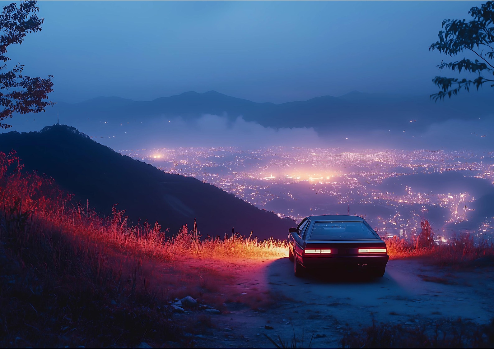 JDM Night Drift Scene | A3 Digital Print | 90s Japanese Car Art | Gifts ...