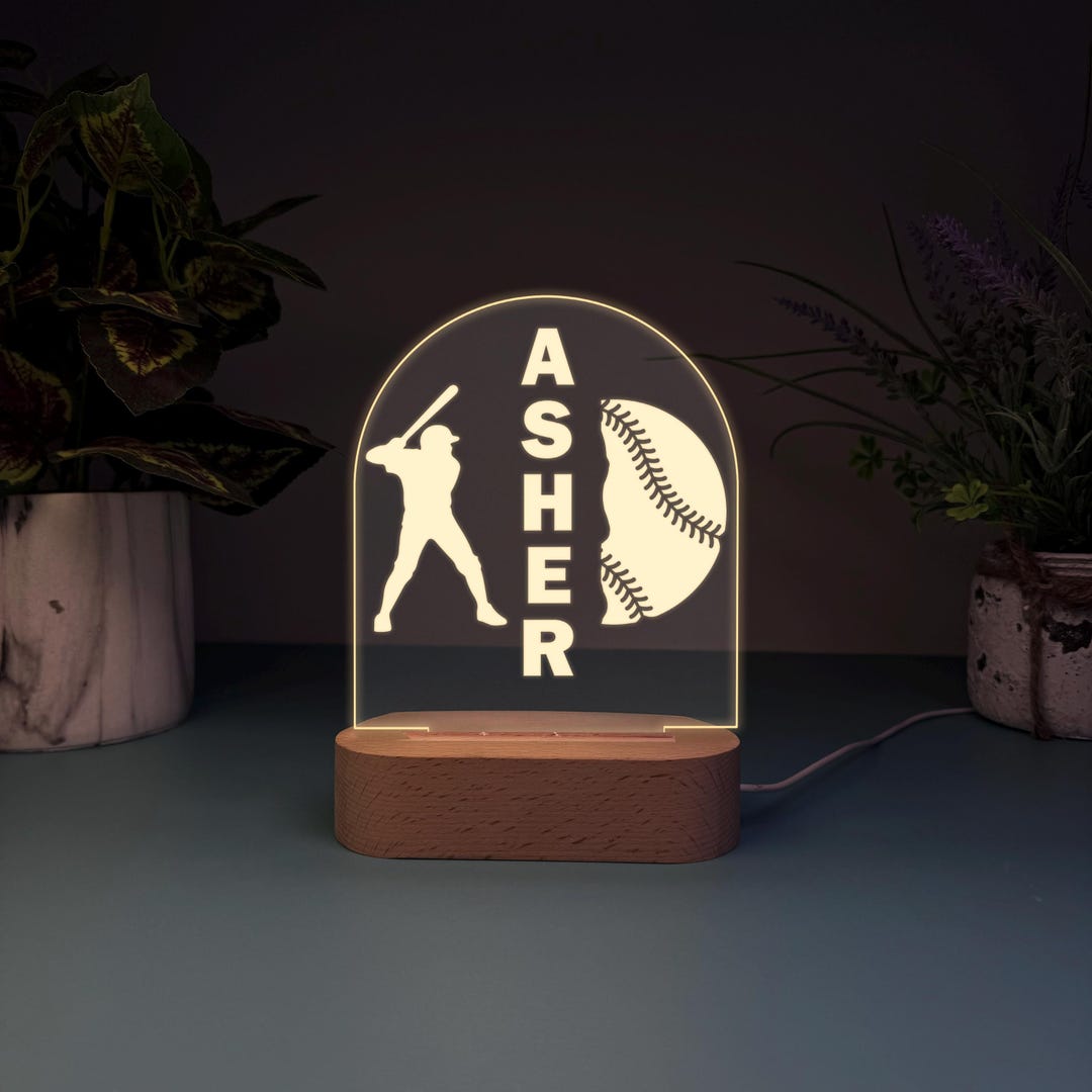 Baseball Neon Light, Gift for a Baseball Player, Holiday Gift, Home ...