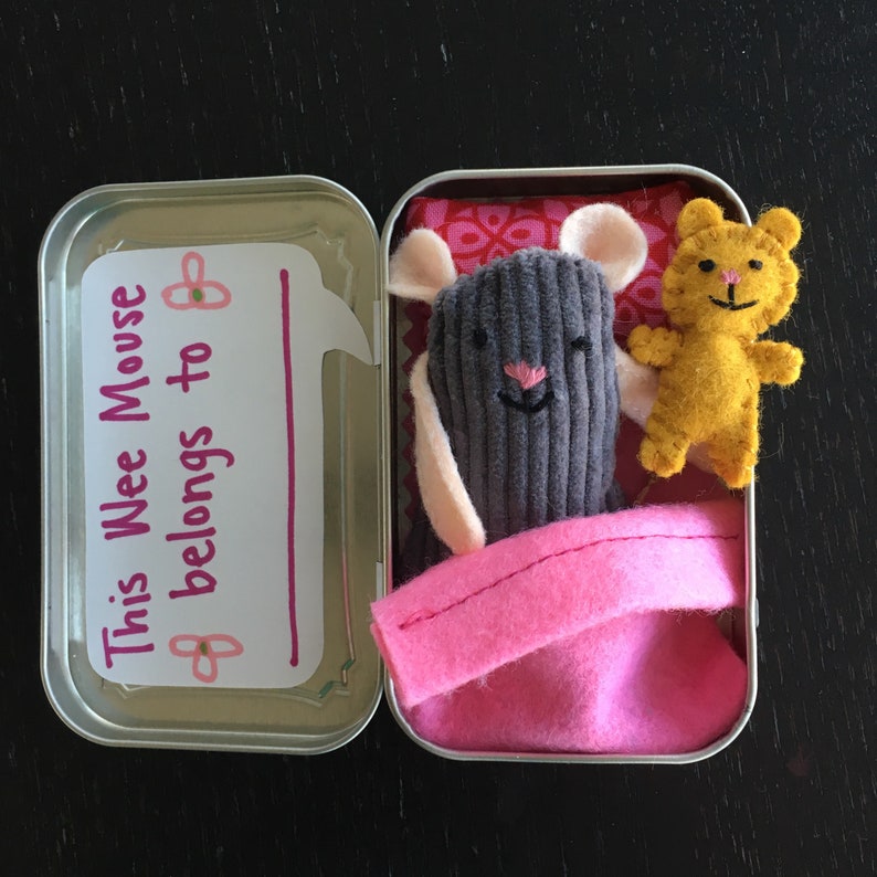 Wee Mouse in a Tin House - Etsy Canada