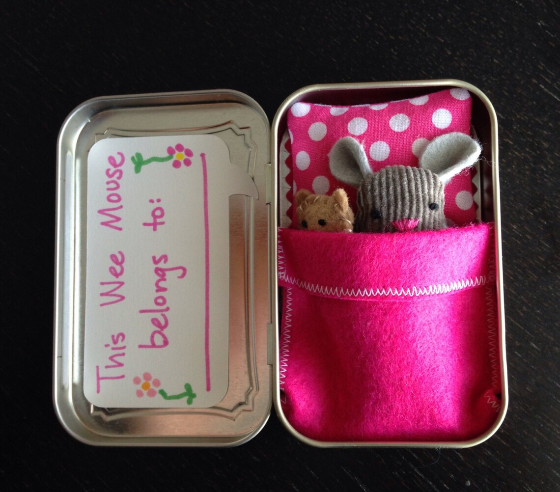 Wee Mouse in a Tin House - Etsy Canada