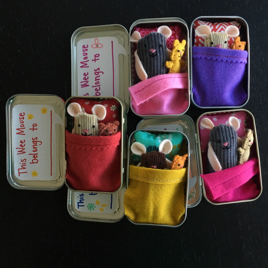 Wee Mouse in a Tin House - Etsy Canada