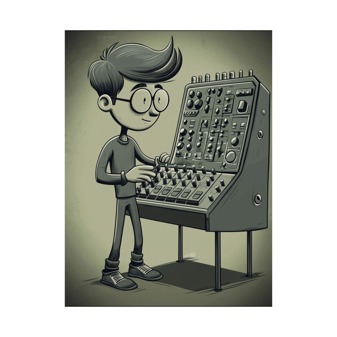 Synth Nerd - Satin Posters - Etsy