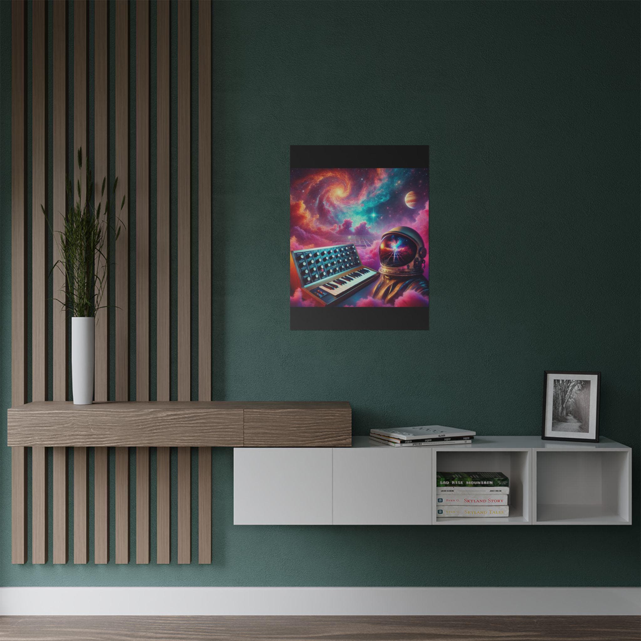 Space Wave Synth - Satin Posters - Etsy