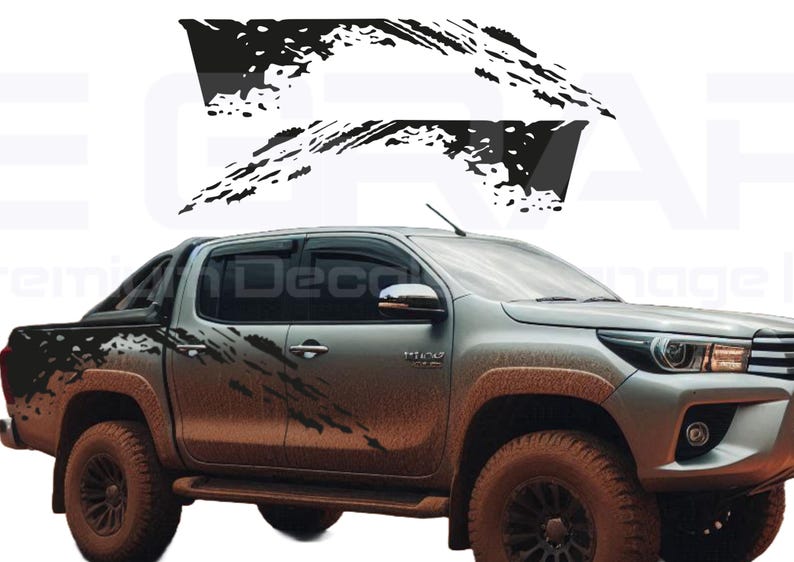 Negraphx Toyota Hilux Mud Side Decals High Quality Decals - Etsy