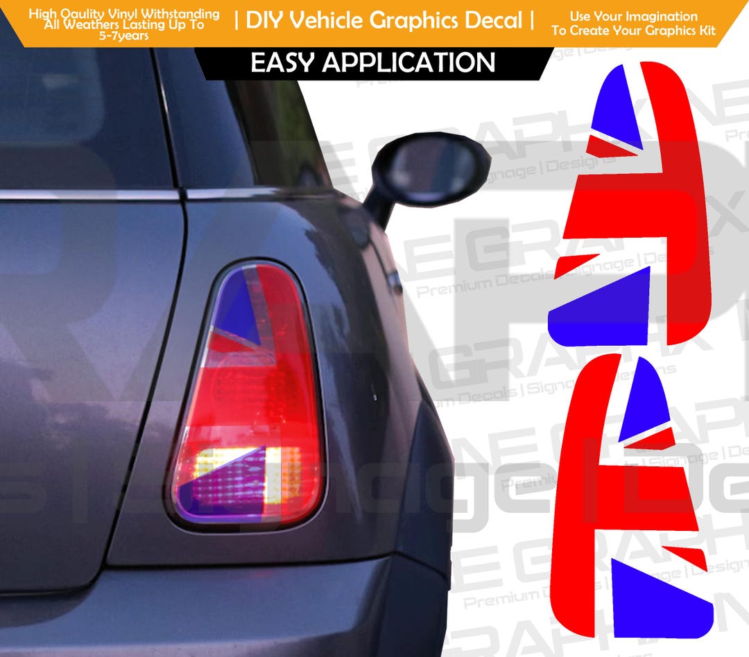 Negraphx Mini Cooper Light Decals High Quality Decals - Etsy