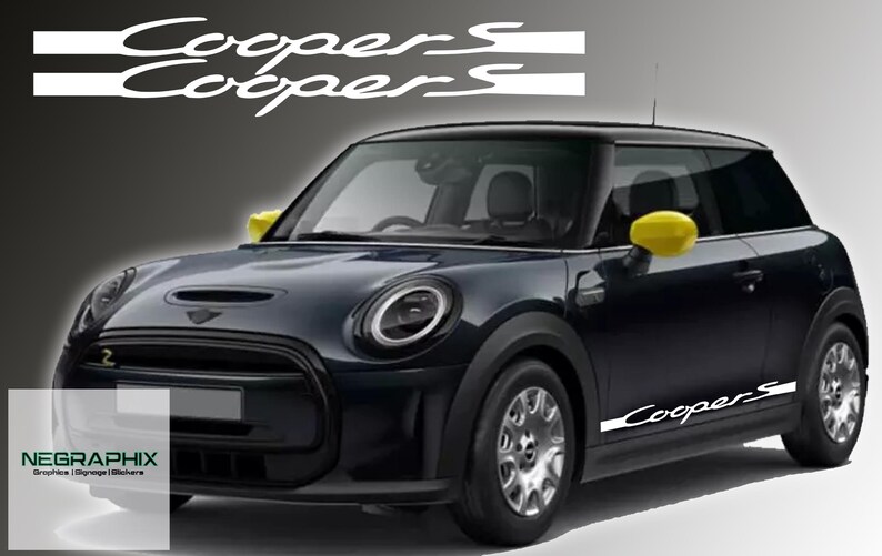 Negraphx Mini Cooper ''cooper S'' Side Stripes High Quality Decals - Etsy