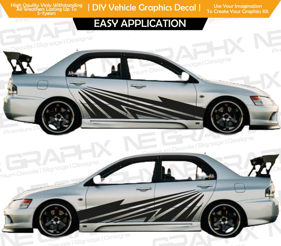 Negraphx Universal Car Decals, Drift Racing Decal, Car Sticker, JDM ...