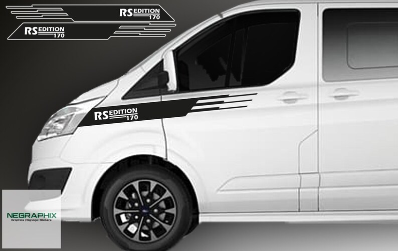 Negraphx Ford Transit Custom SWB/LWB Side Wing Decals High Quality ...