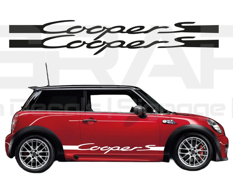 Negraphx | Mini Cooper ''cooper S'' Side Stripes | High Quality Decals ...