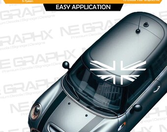 Negraphx Mini Cooper Union Jack Roof Decal High Quality Decals - Etsy